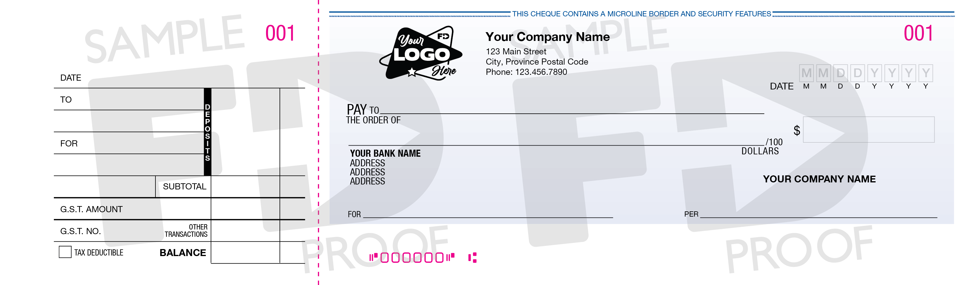 Manual Cheque Customizable Template | Forms Direct