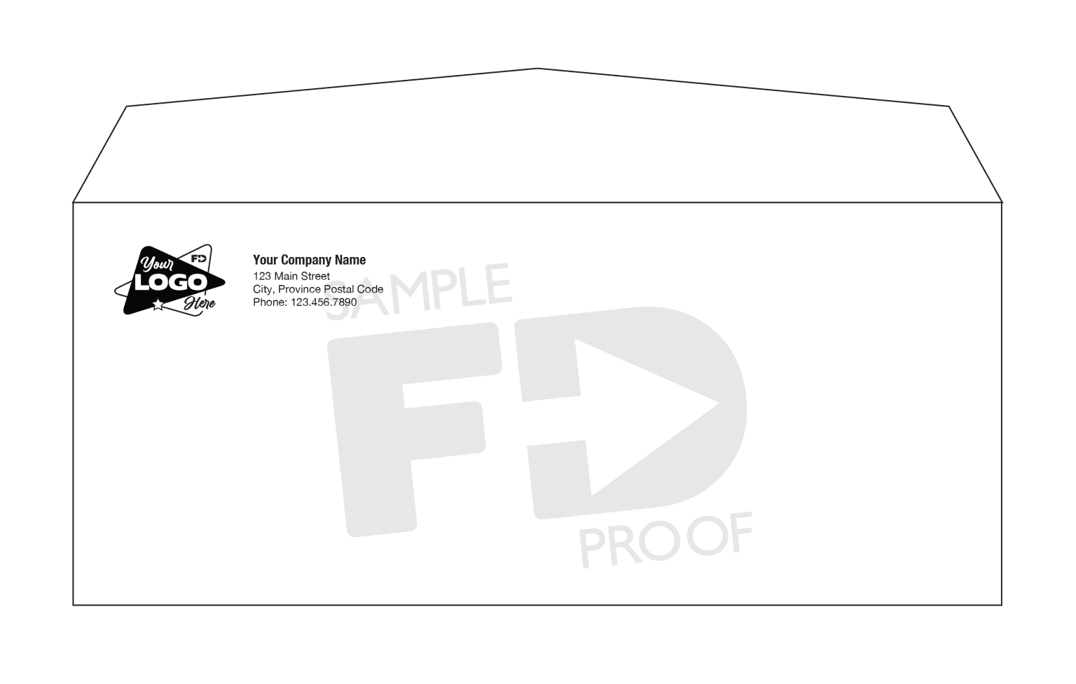 No. 10 Plain Envelope Customizable Template | Forms Direct