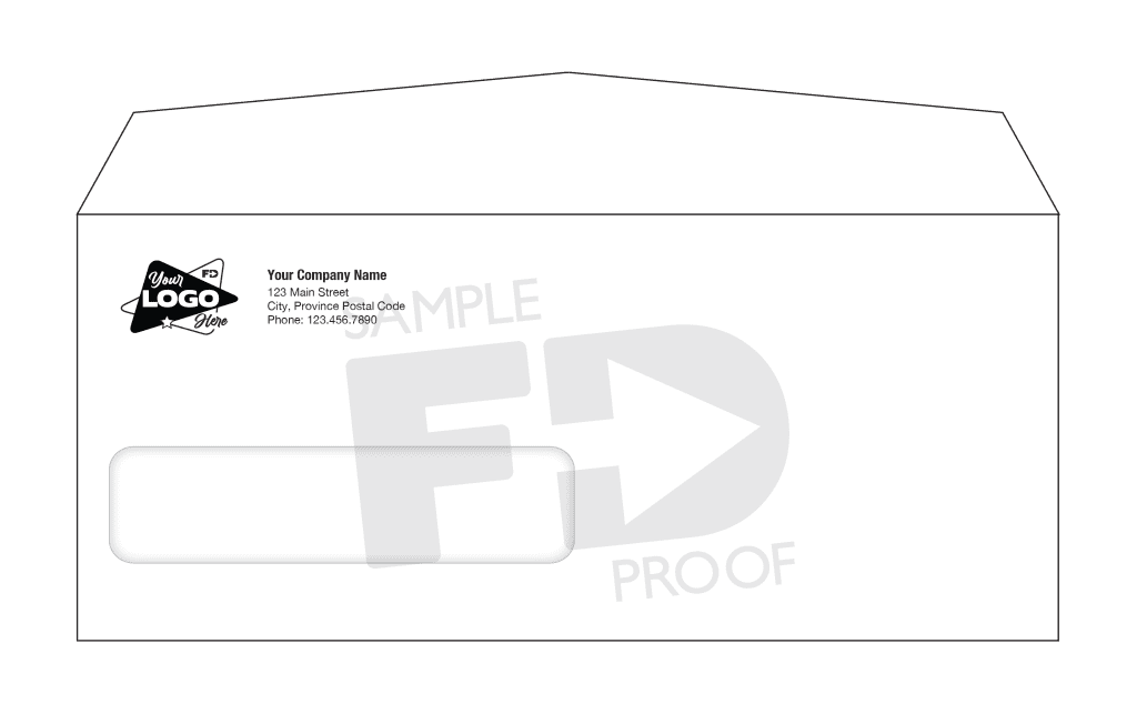 No. 10 Window Envelope Custom Template | Forms Direct