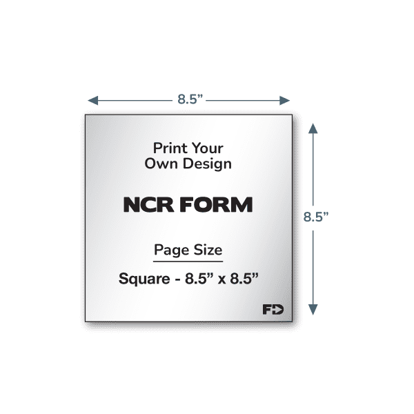 8.5" x 8.5" - Square | Small Quantity | Forms Direct
