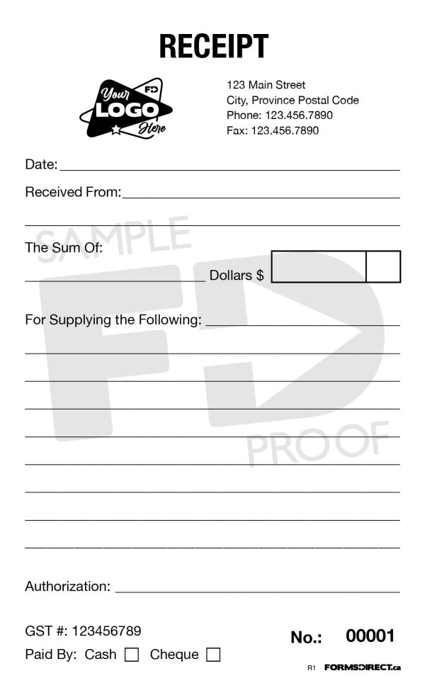 Receipt | Forms Direct