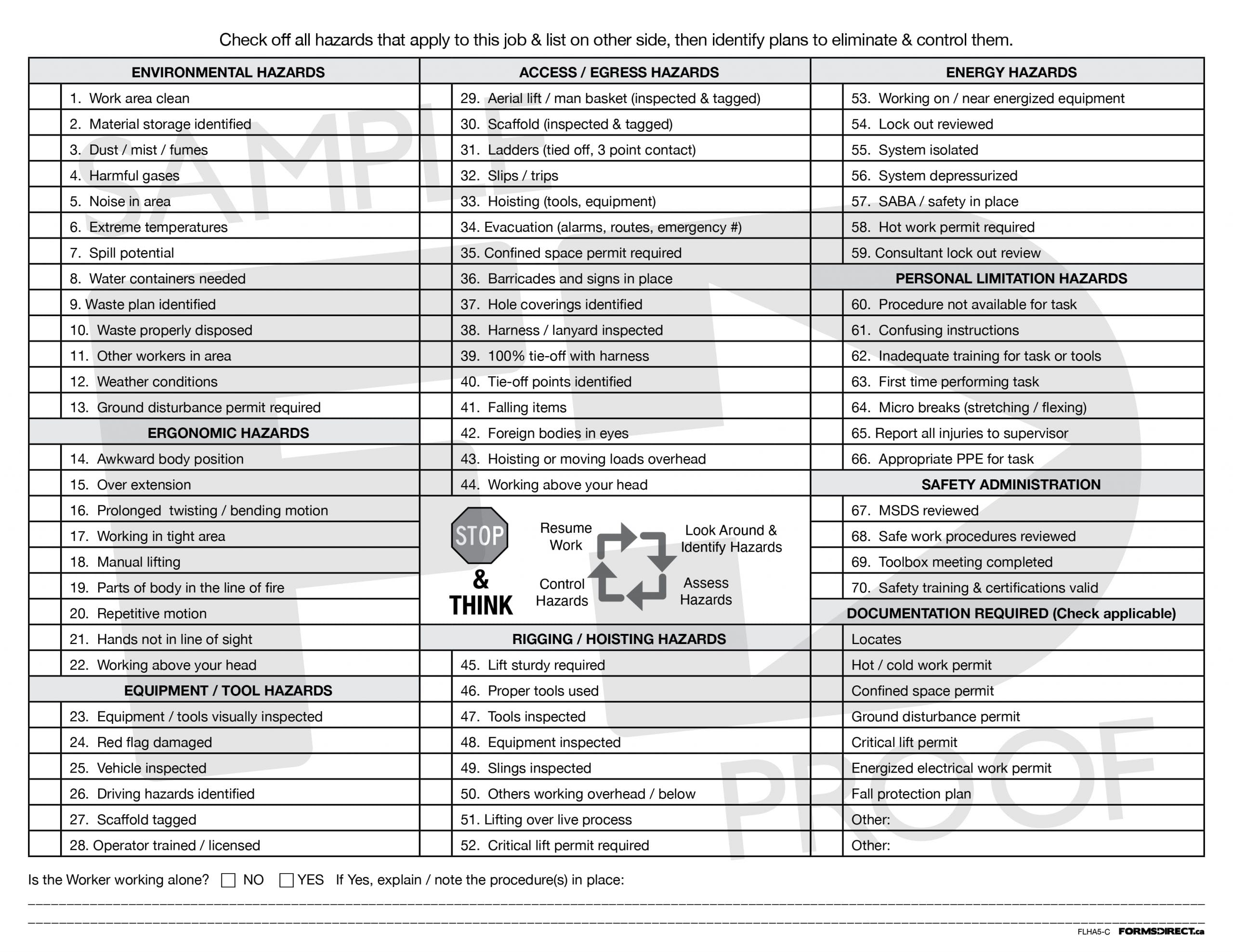 FLHA Card | FLHA5C | Forms Direct