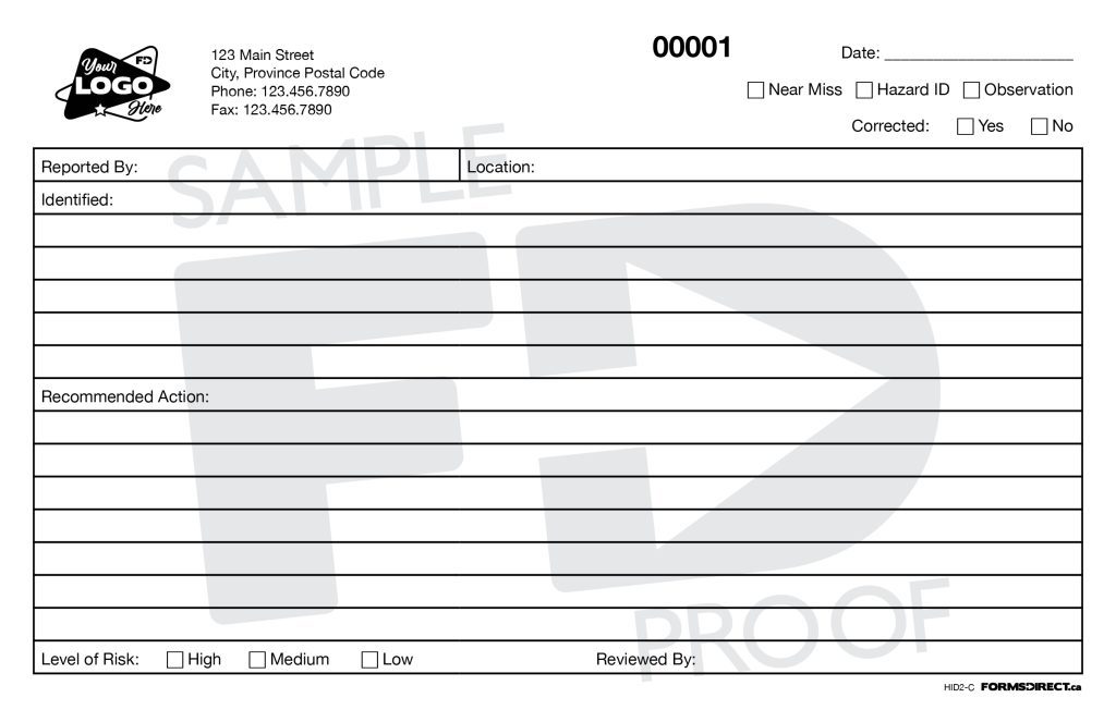 FLHA Card | FLHA3C Template | Forms Direct