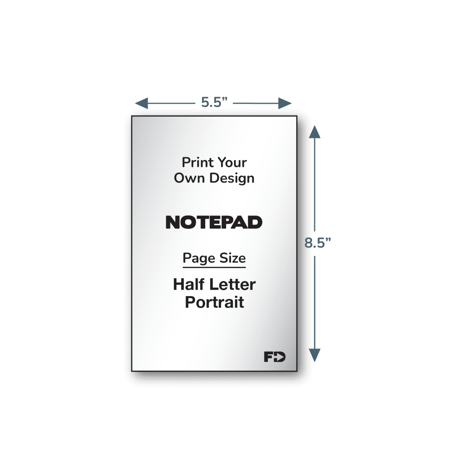 Half Letter - Portrait | Note Pad | Forms Direct