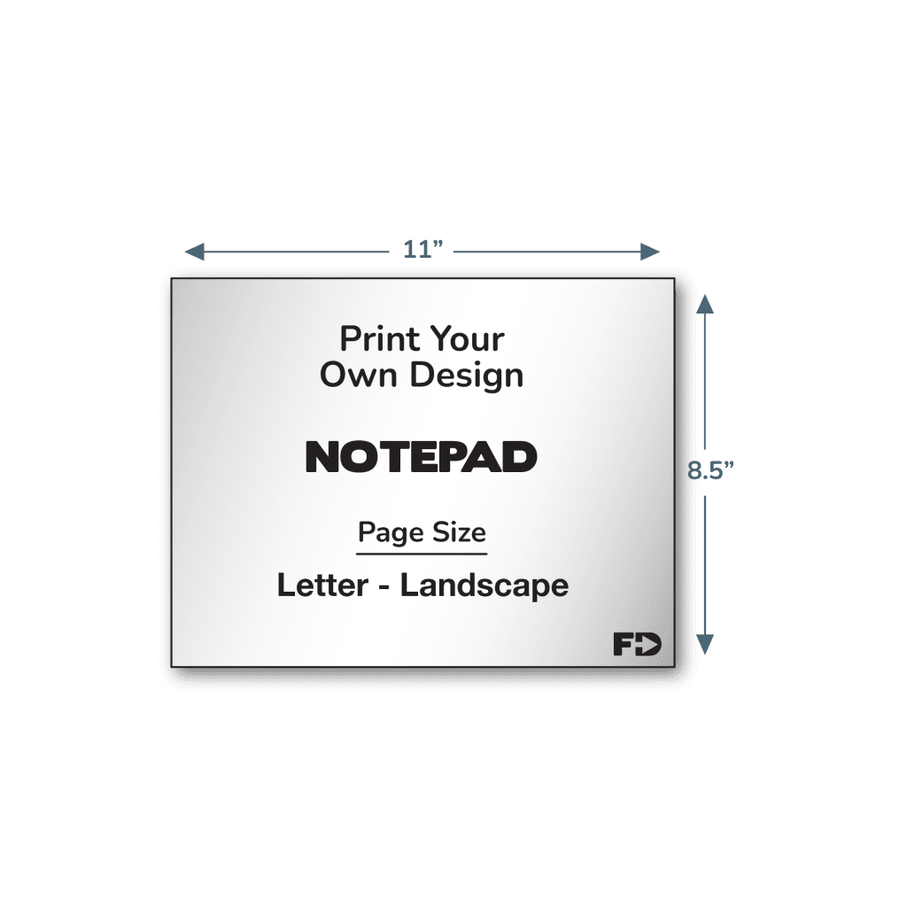 Letter - Landscape | Note Pad | Forms Direct