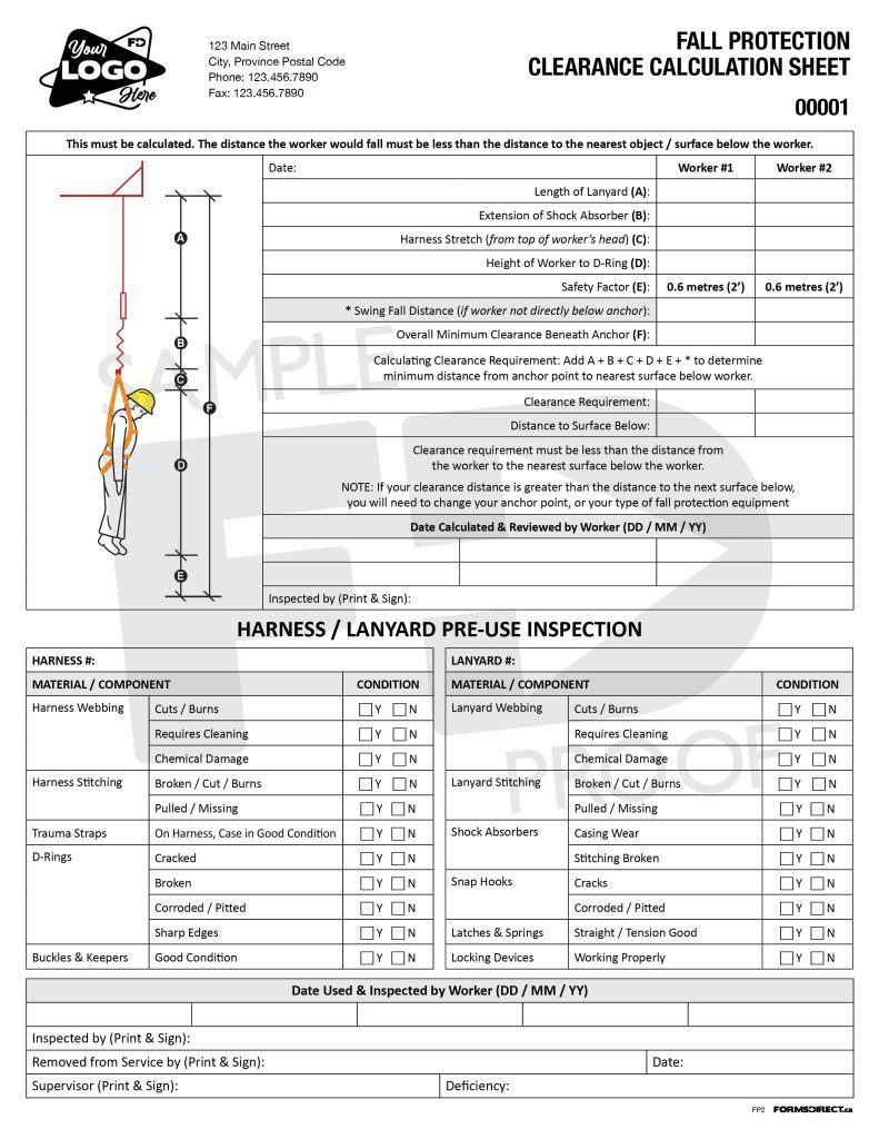 Fall Protection / Harness & Lanyard Pre-Use Inspection | FP2